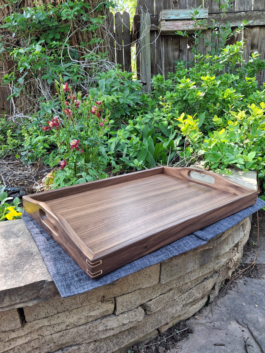 Walnut Serving Trays (2 sizes) - Tyler Morris Woodworking